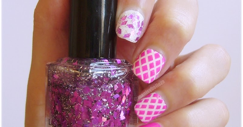Manicuras Y Belleza Pink Mix And Match Nails Manicura Mix Con Striping