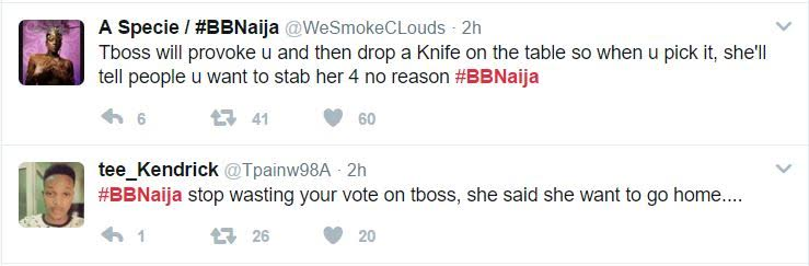 BBN: Watch the heated argument between TBoss & Bisola this morning