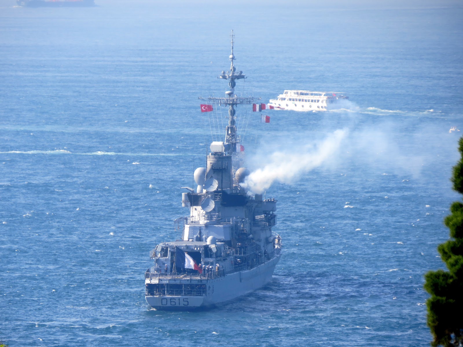 WARSHIPS ON THE BOSPHORUS: D 615 JEAN BART- Cassard-class French Frigate