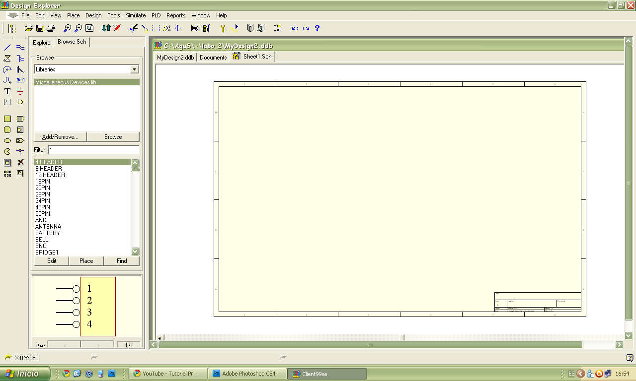 Laboratorio 2 De Dominicis - Isart: Tutorial para usar el Protel 99 SE.