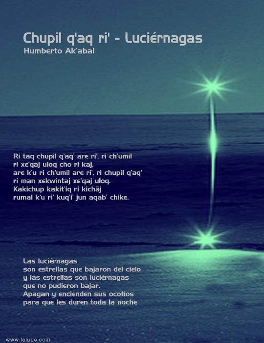 De todo un poco: Poemas de Humberto Ak´abal (poeta maya)