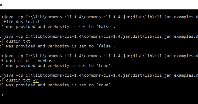 Inspired by Actual Events: Java Command-Line Interfaces (Part 1 ... Inspired by Actual Events: Java Command-Line Interfaces (Part 1 ...