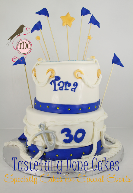 Tastefully Done: Nautical Birthday Cake