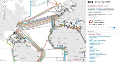 useful in parts: submarine cable map & infographic on their capacity