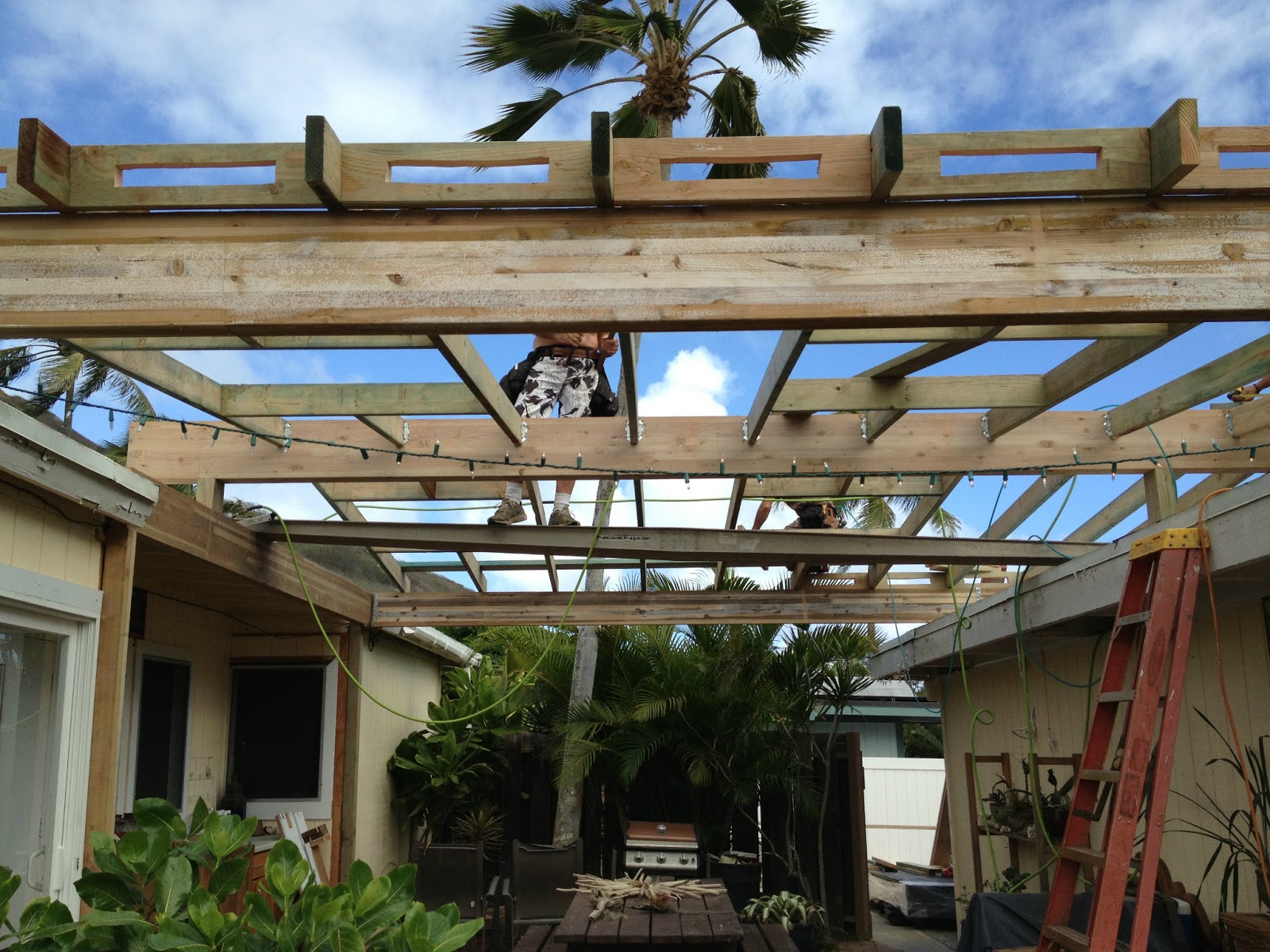 Small Things Bright and Beautiful: Roof Over Deck - Part 2: The ...