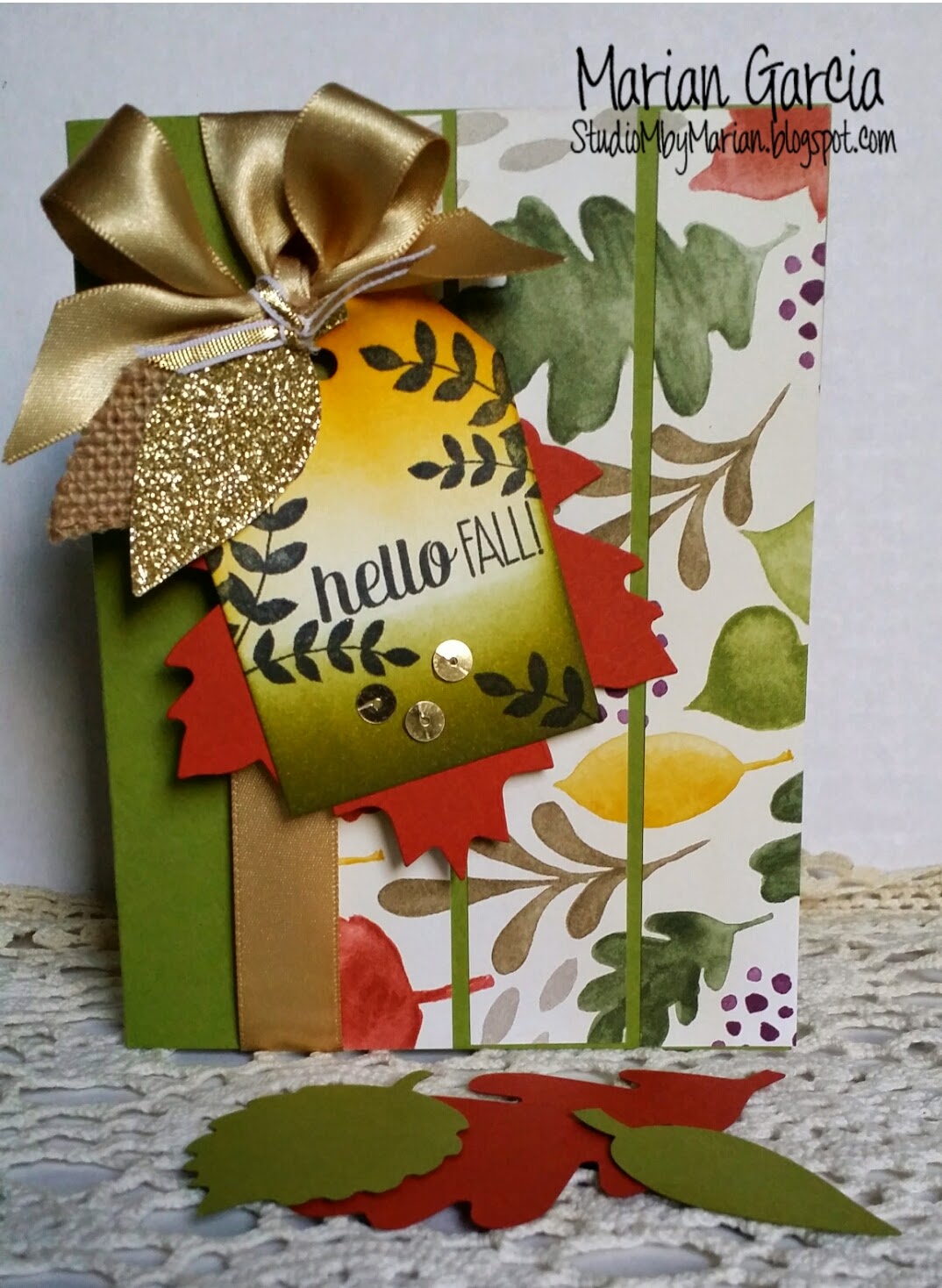 Studio M by Marian: Color Me Autumn Hello Fall CARD