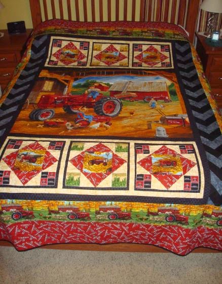 Just a Mom who Sews: Farmall Quilt