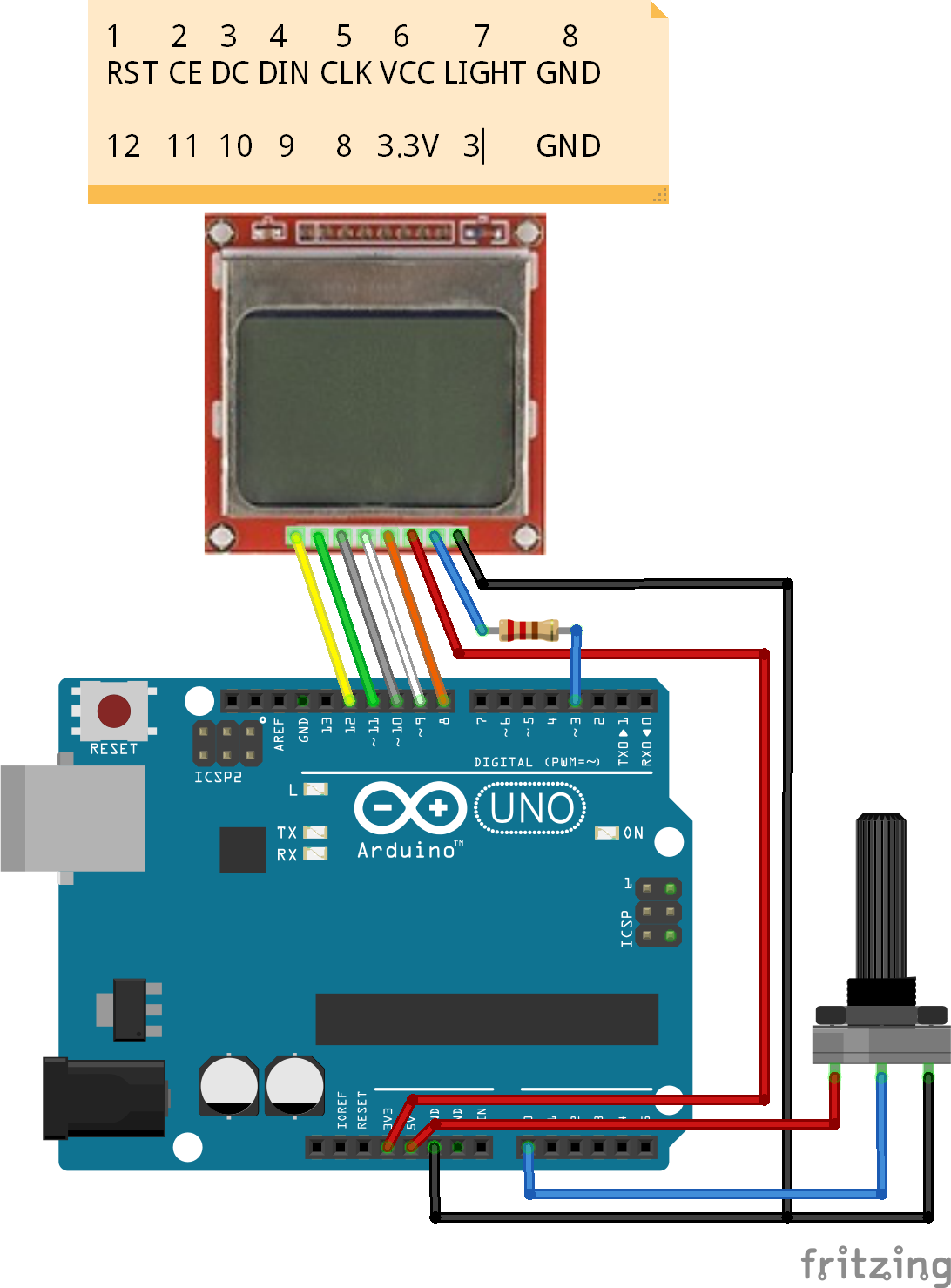 Fabiano Arndt: Arduino - Display LCD Nokia 5110