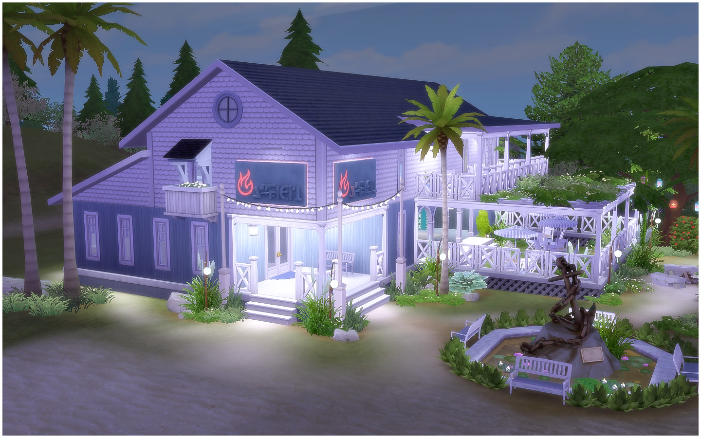 Island Lighthouse - Nightclub - The Sims 4 - Via Sims