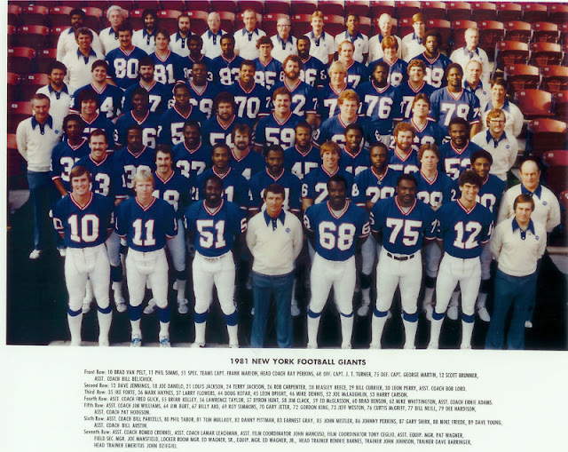 Bill's Update Blog: 1980-84 New York Giants