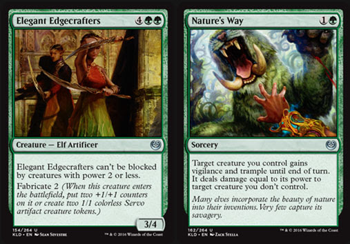 Magic the Gathering Adventures: Kaladesh Set Review: Green