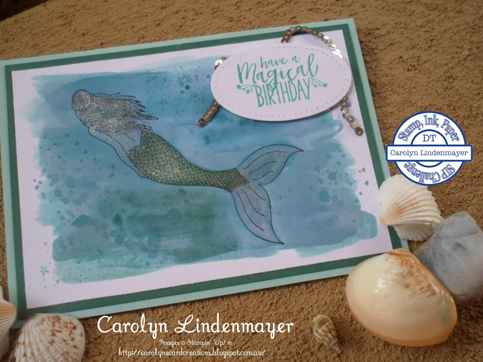 Stamp, Ink Paper #111 - Magical Mermaid Cards