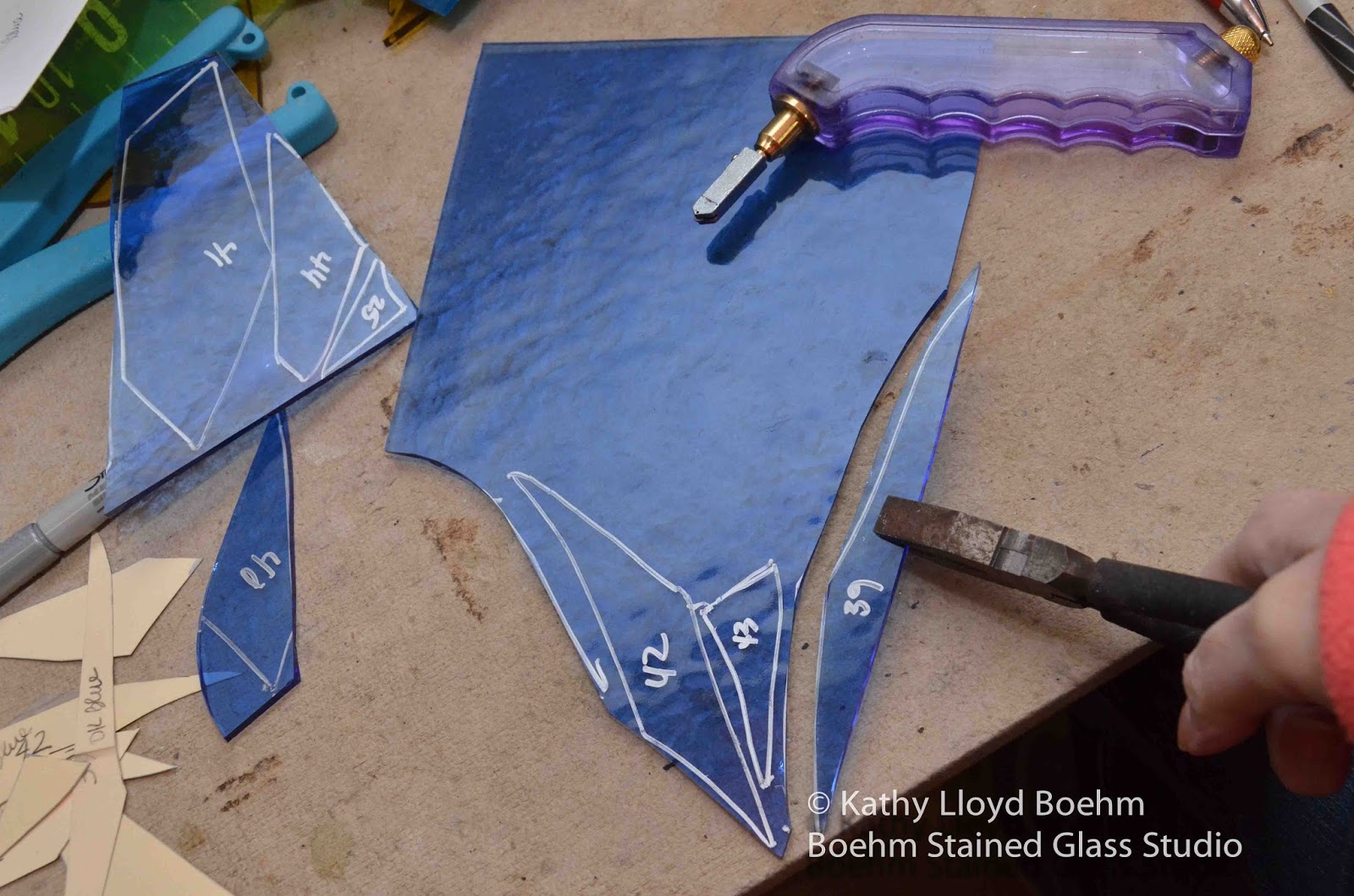 Boehm Stained Glass Blog: Octagonal Stained Glass Sunrise Sunset Window