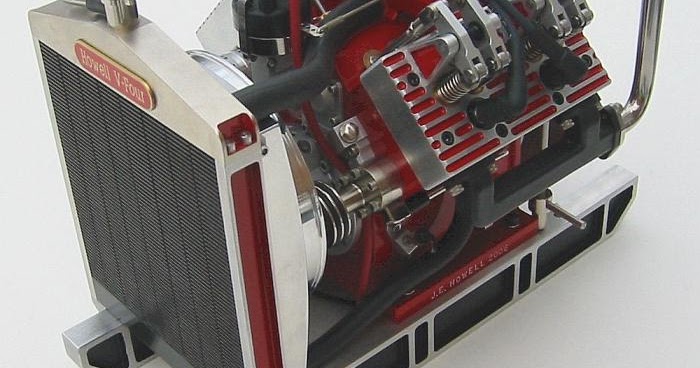 Jerry's Model Engine Plans Blog: Jerry's Original "Howell V-Four" (V4)