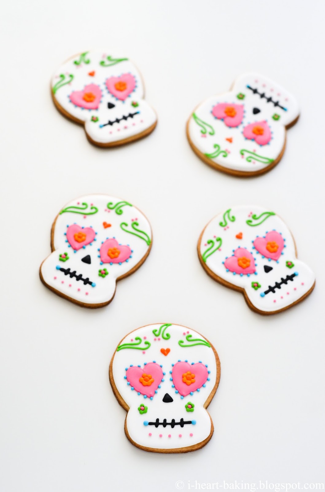 i heart baking!: dia de los muertos sugar skull cookies