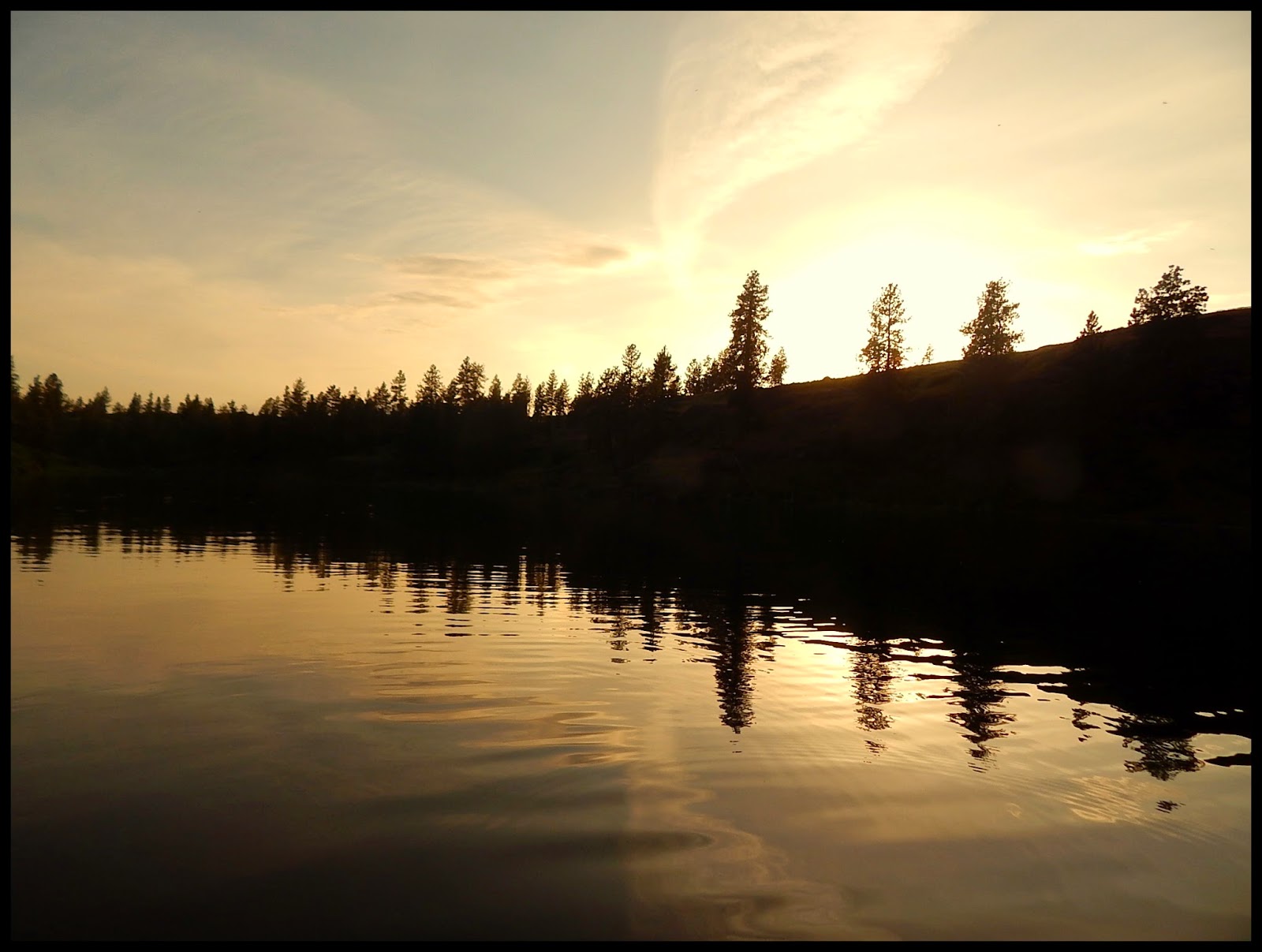 The Back Porch View: Hog Lake in the FIsh Trap BLM, WA