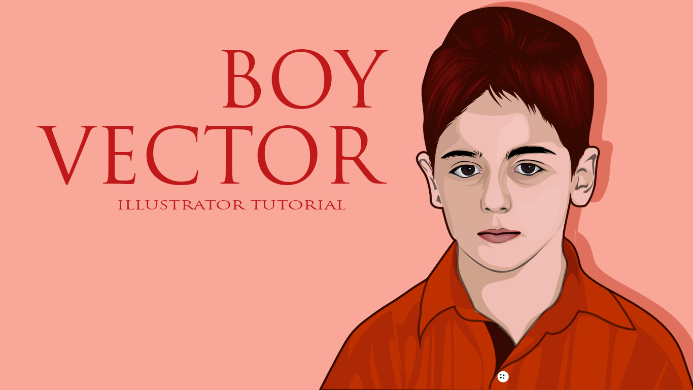 Create boy vector portrait illustrator tutorial