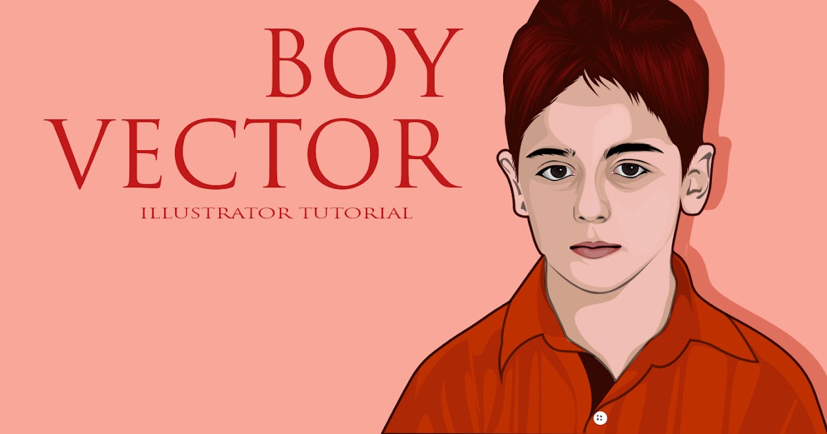 Create boy vector portrait illustrator tutorial
