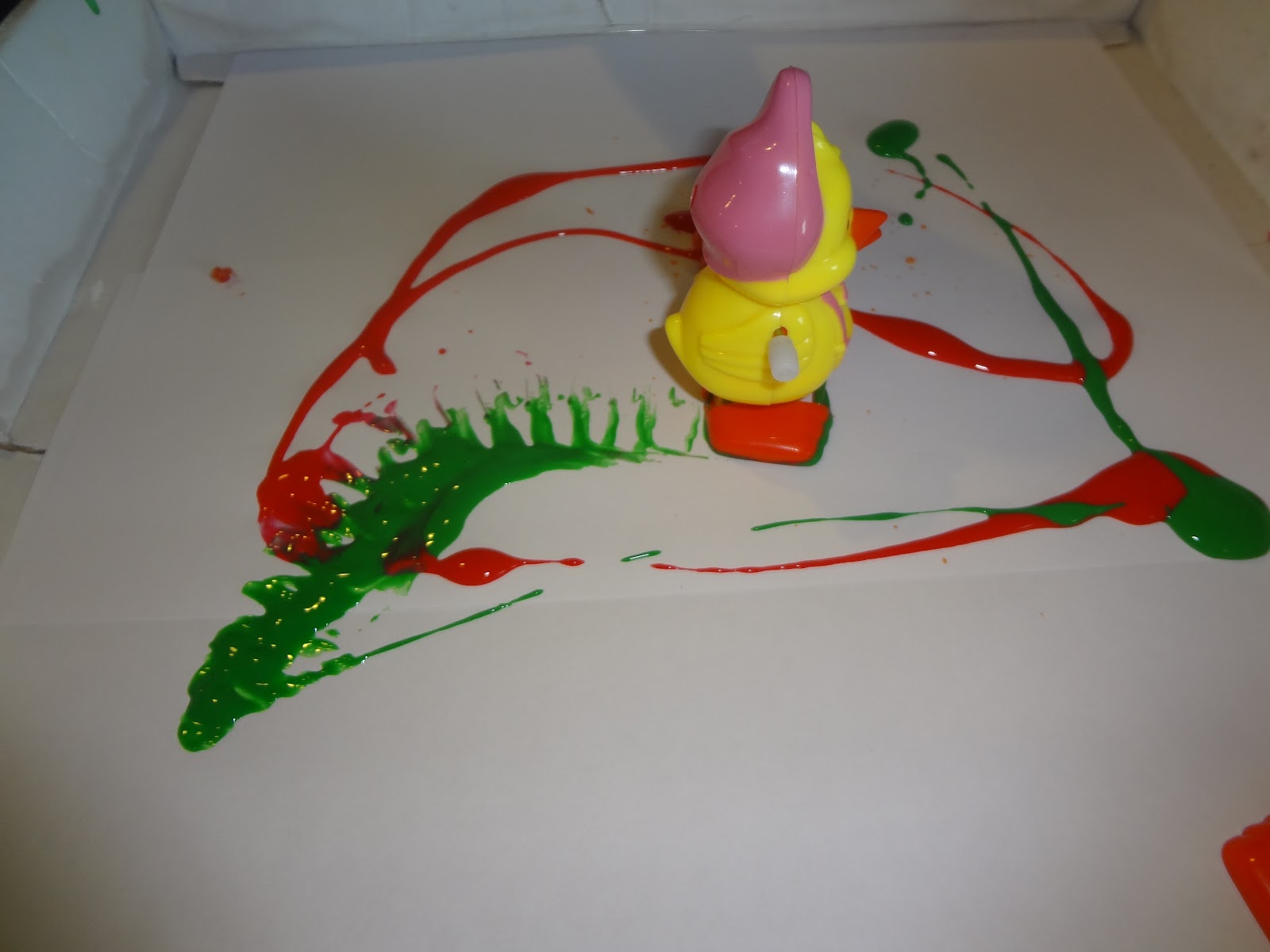 Time for Play: Painting with Wind Up Toys