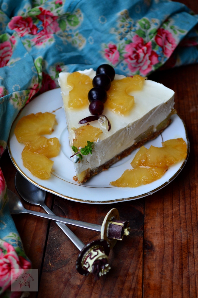 Cheesecake cu ananas - CAIETUL CU RETETE