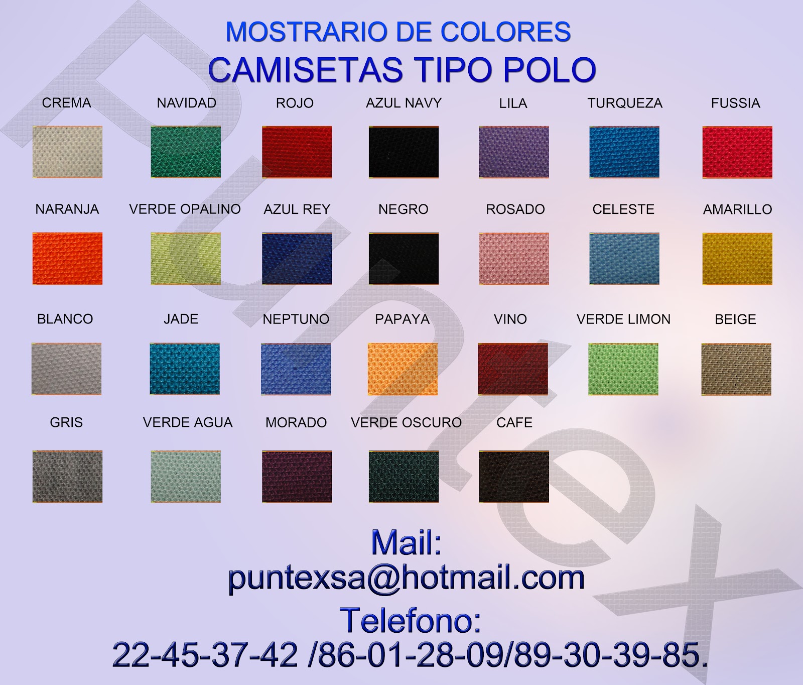 Puntex Camisas: Camisas Tipo Polo