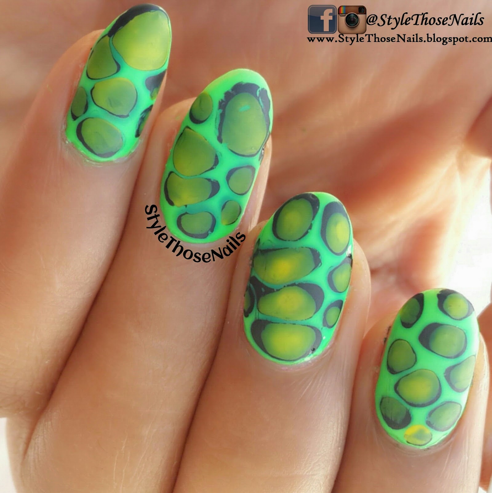 Style Those Nails: Reptile Skin Nails using Blobbicure Technique