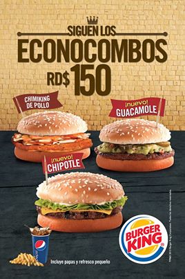 Promocioned: Econocombos a $150 en Burger King