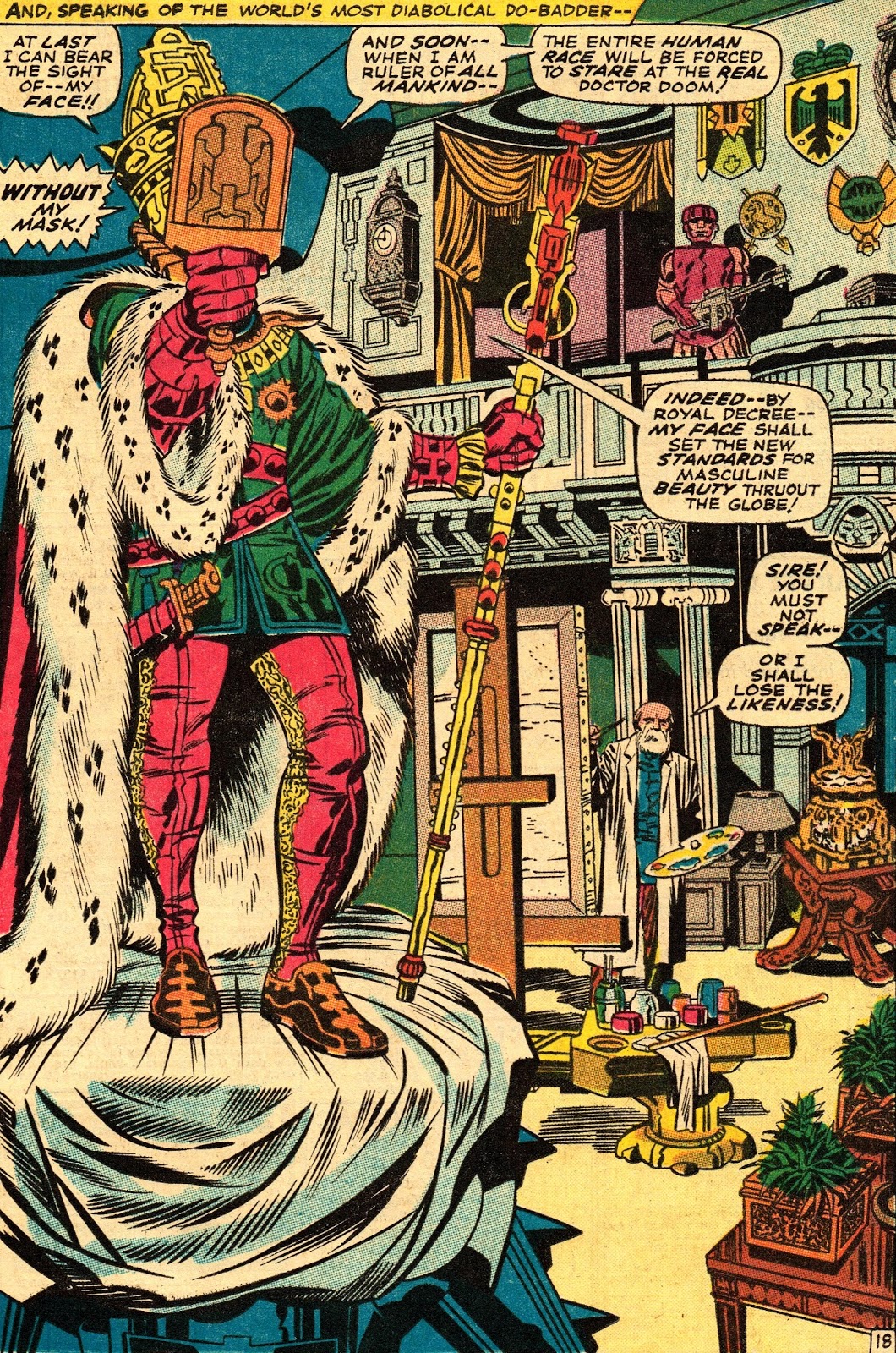 Cap'n's Comics: The Face Of Doctor Doom by Jack Kirby