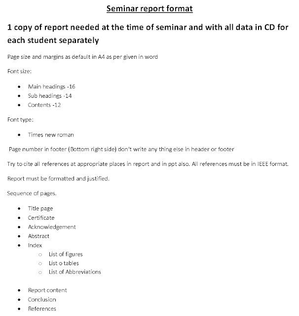 L. J. Batch of 2014: Seminar Final Report Format