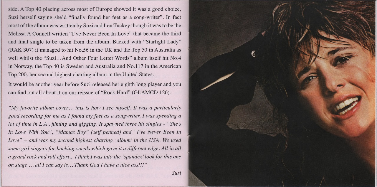 On The Road Again: Suzi Quatro "Suzi...and Other Four Letter Words"