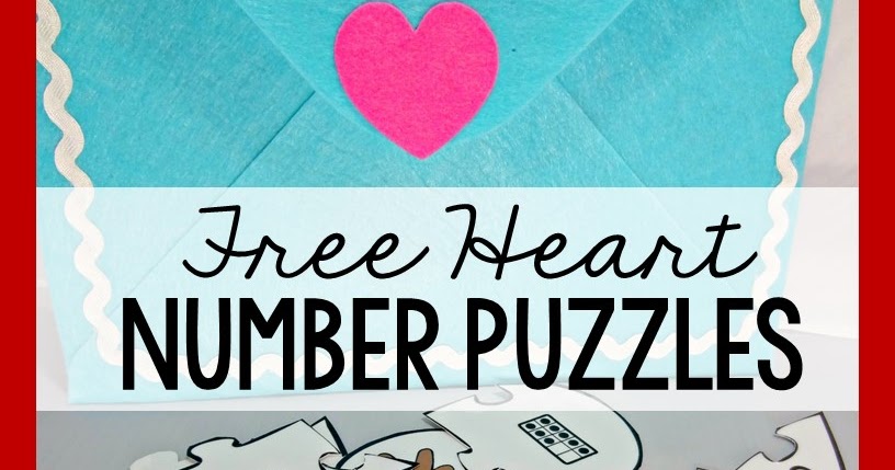 Classroom Freebies Too: Valentine Number Puzzles