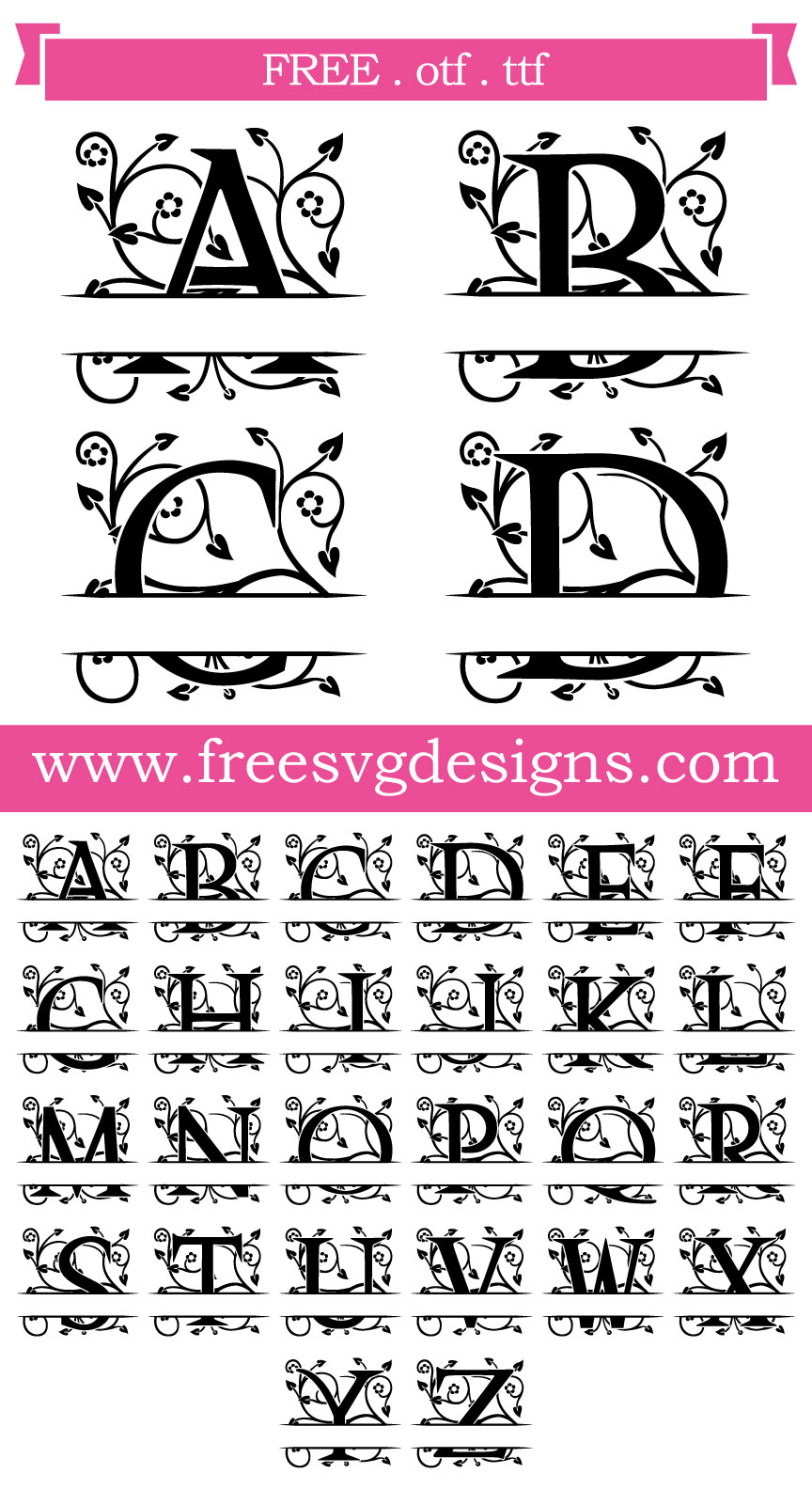 Fields Of Heather: Quick Tip - How To Make A Split Monogram (And Where ...
