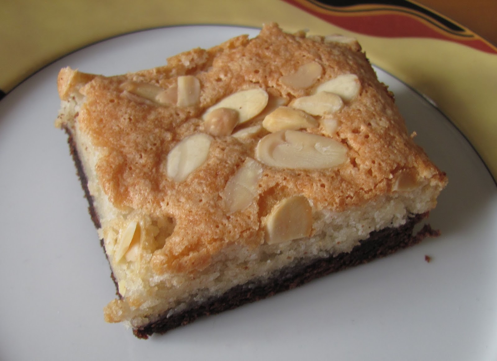 Mainly Baking: Chocolate Slice with Macaroon Topping