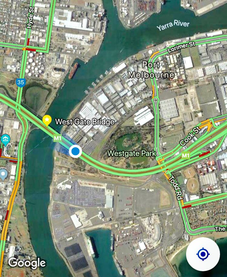 Impressive West Gate Bridge