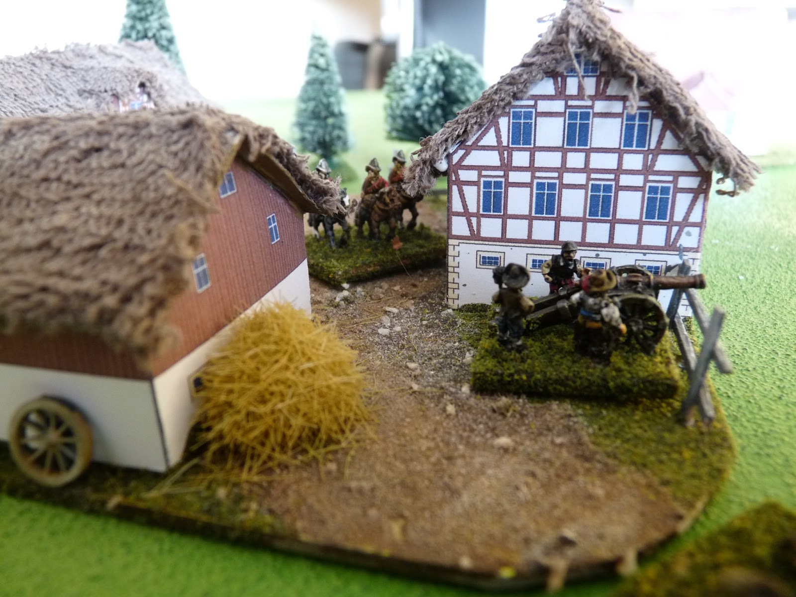 Pijlie´s Wargames Blog: 10mm scale farm/village