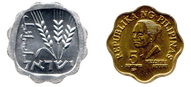 World Coin Collecting: Wavy-Edged Coins