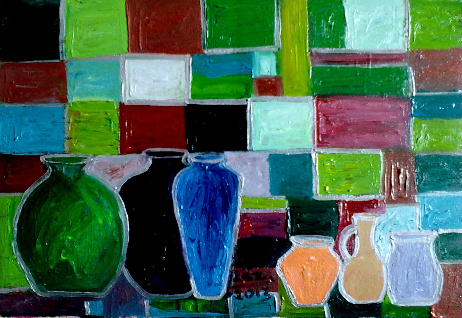 Razarts: Small Symbolic Cubism Pot Paintings Advantages of Small ...