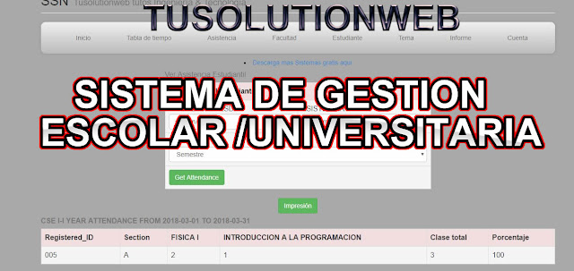sistema de administracion escolar gratis ~ Tusolutionweb