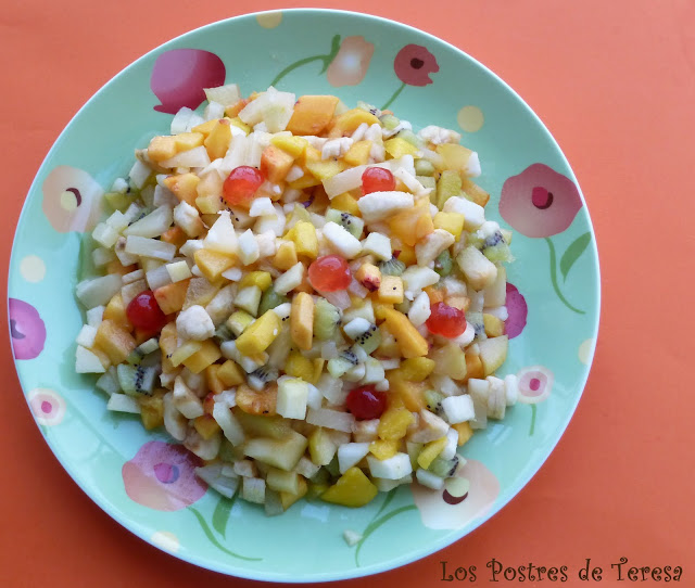 Los Postres de Teresa: Postre de mi amiga Charo: Sobaos, Frutas, Fino ...