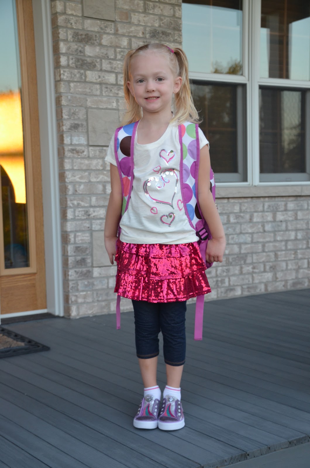 Our Crazy Crafty Life: Her first day of Kindergarten...