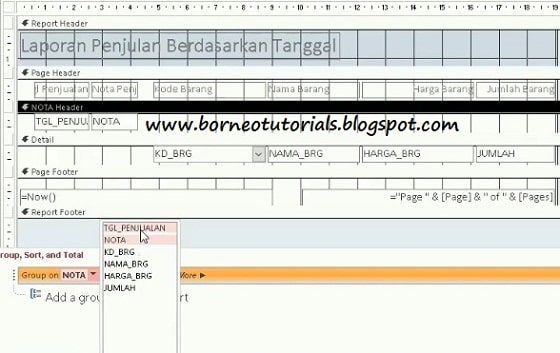 Cara Cepat dan Mudah Membuat Laporan Harian, Bulanan dan Tahunan di Ms Access 2013 ...
