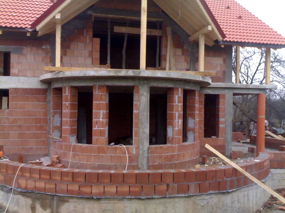 Arhiconstruct: Constructie casa la rosu Dumbravita Timis. Echipa ...