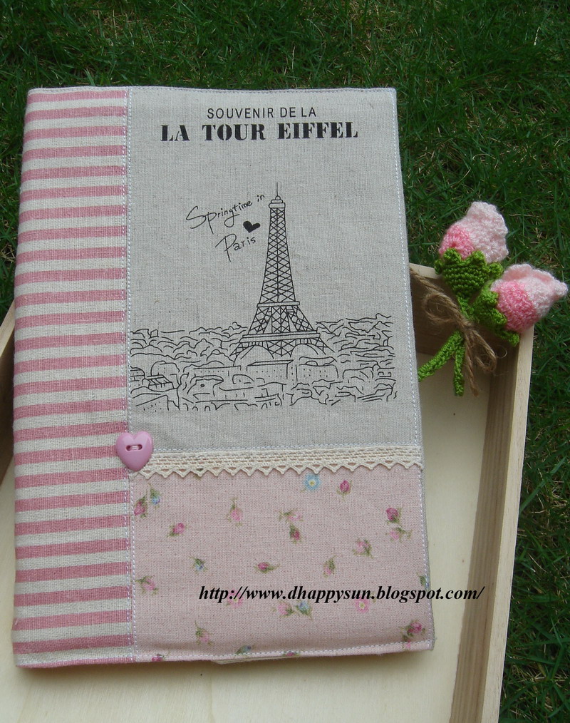 Handmade: Fabric book cover