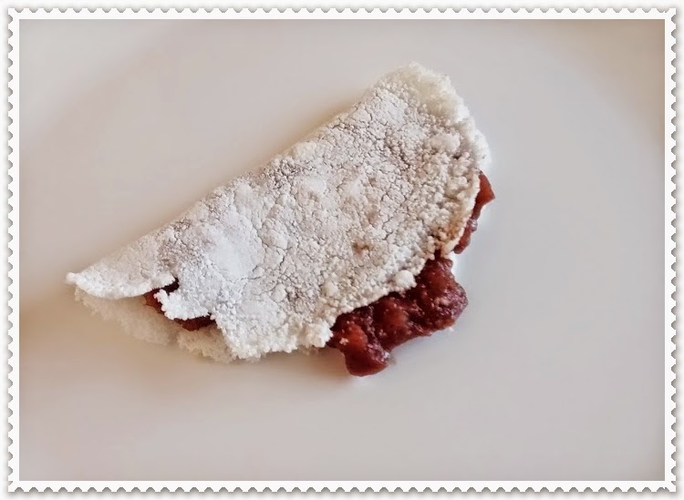 Tapioca com Geleia de Morango Diet Delakasa - Pâm Focada na Dieta