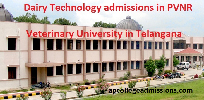 PVNR Telangana Veterinary University B Tech Dairy Technology Admissions ...
