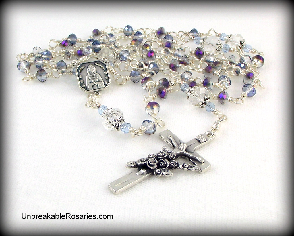 Unbreakable Rosaries: Maria Rosa Mystica Wire Wrapped Rosary Beads by ...