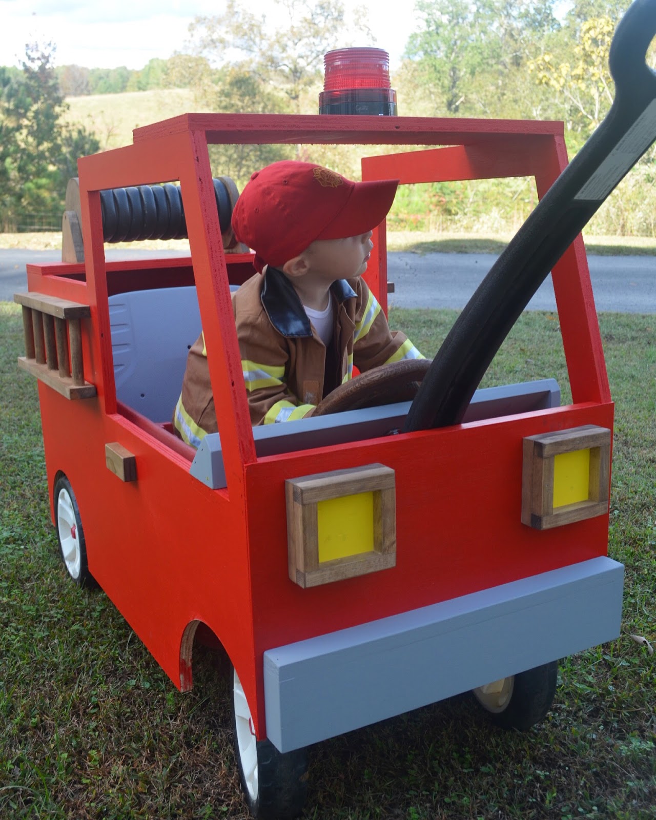little white house blog: Happy Halloween! Our Radio Flyer Fire Truck