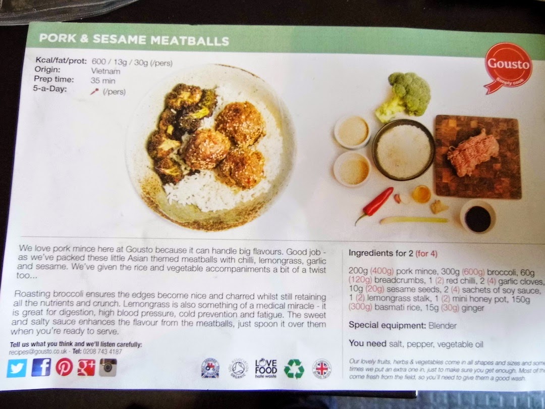 Gousto Food Box Review - The Diary Of A Jewellery Lover