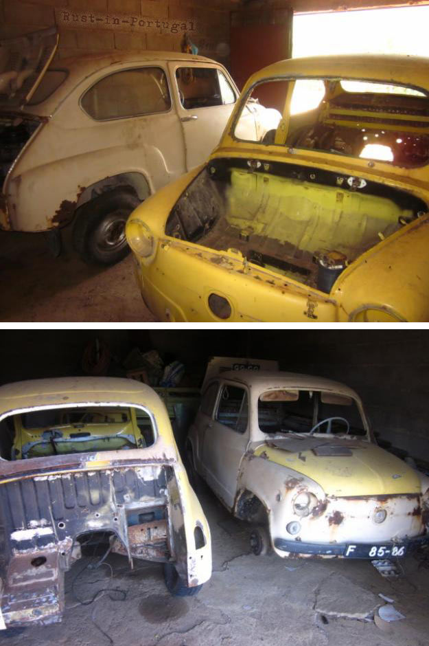 R.I.P. - Rust in Portugal: 2x fiat 600 d