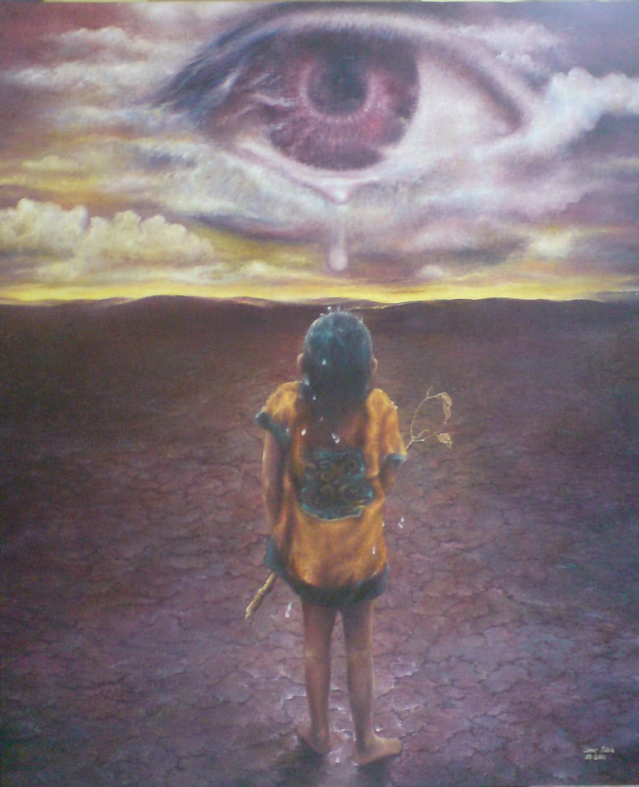 lukisan realis: lukisan realis karya umar sidik